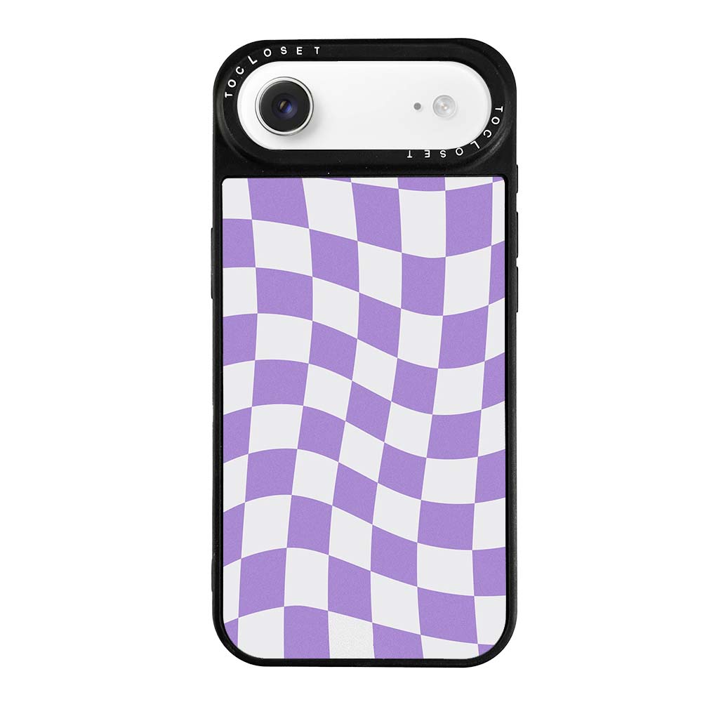 Purple Check Designer iPhone Air Case Cover – Tocloset